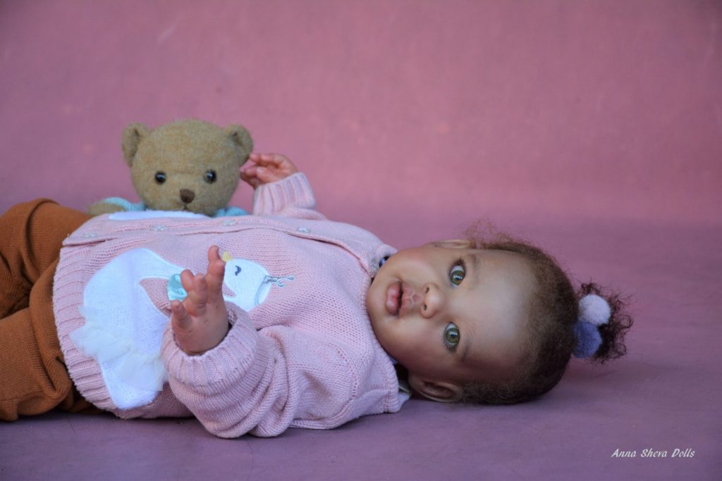 Sheva Dolls | OOAK lifelike reborn ethnic mixed race toddler doll Tika