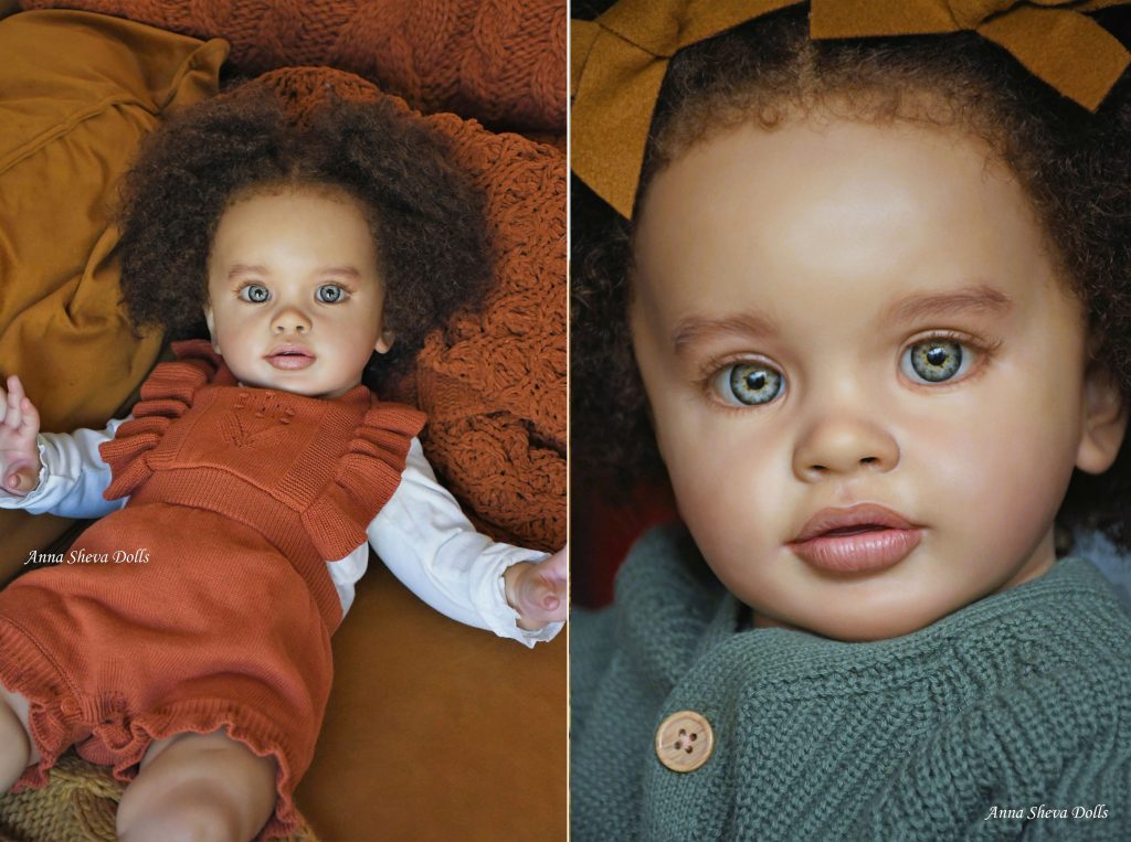 Sheva Dolls | OOAK multicultural/biracial Prototype toddler art doll Pippa