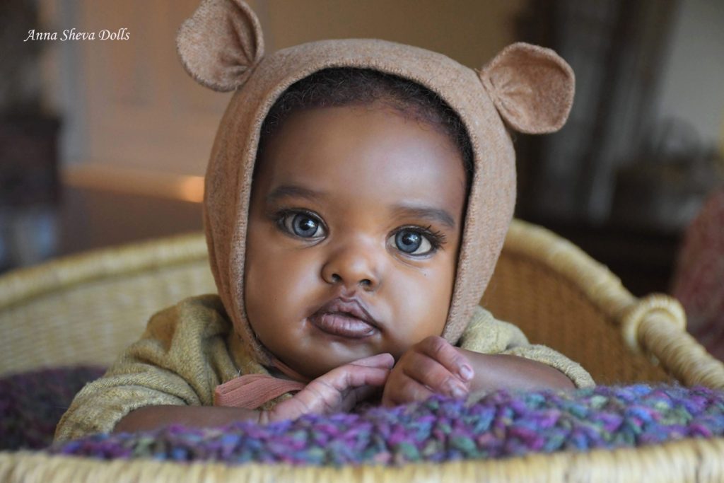 Sheva Dolls | OOAK ethnic/black lifelike reborn baby art doll Chantal